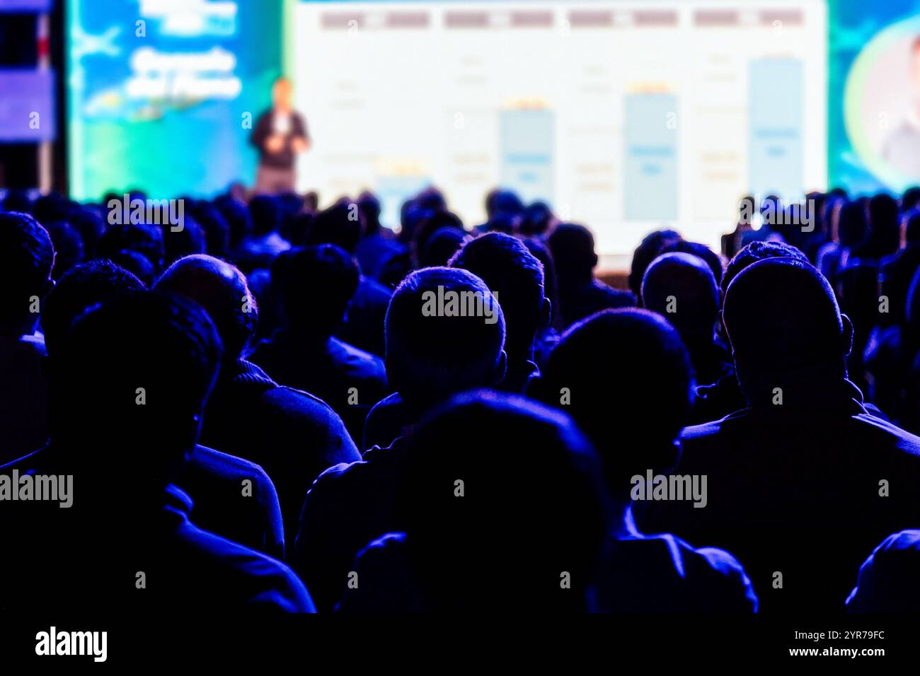 Blurred audience listening speaker in hi-res stock photography and ...