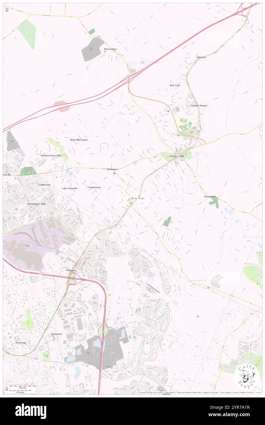 Oldham kentucky map hi-res stock photography and images - Alamy