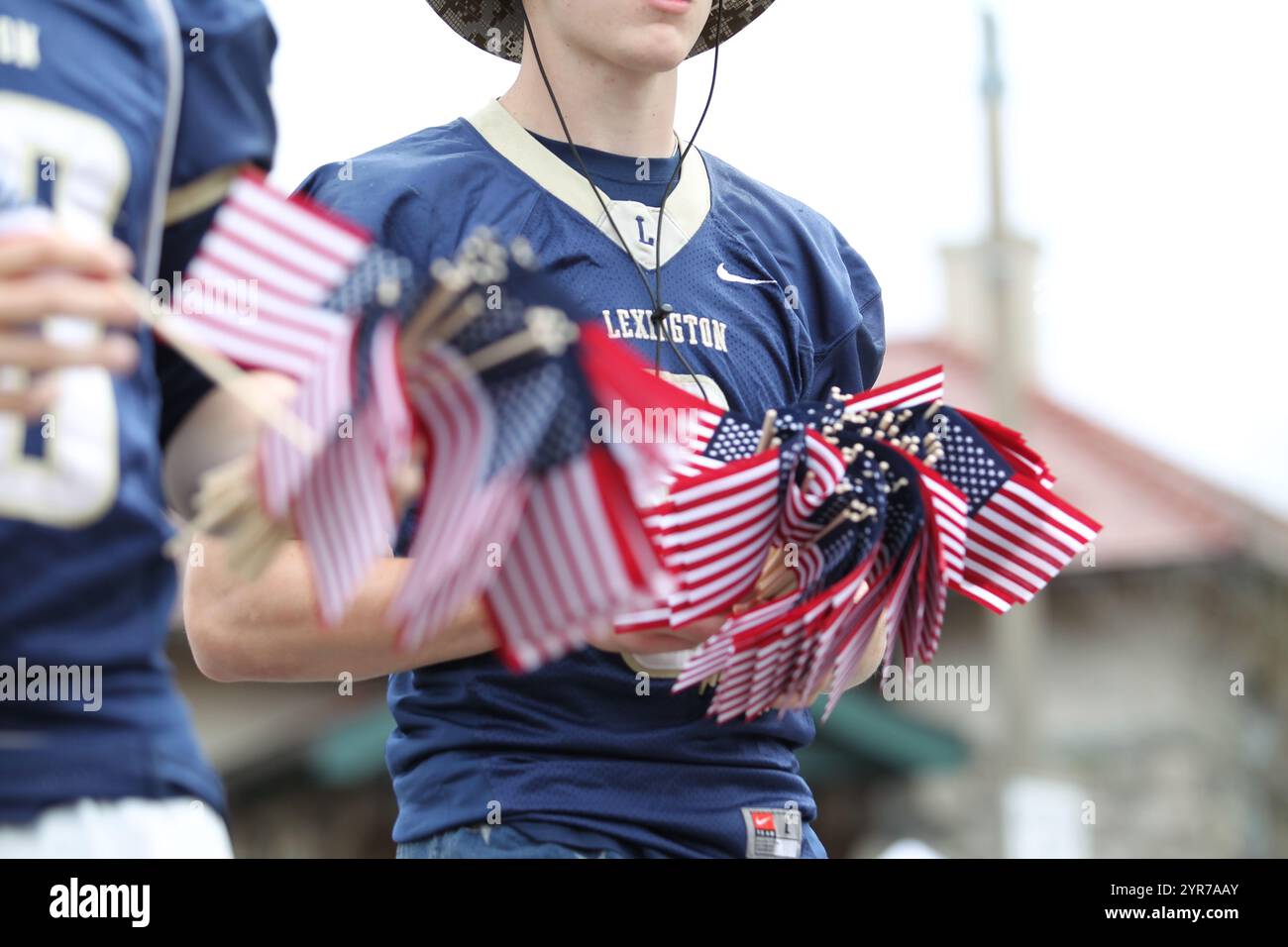 Patriots Day Parade held in Lexington, MA Stock Photo - Alamy