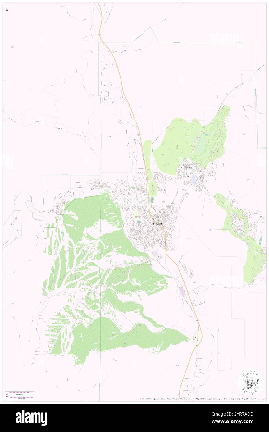 Map of ketchum Cut Out Stock Images & Pictures - Alamy
