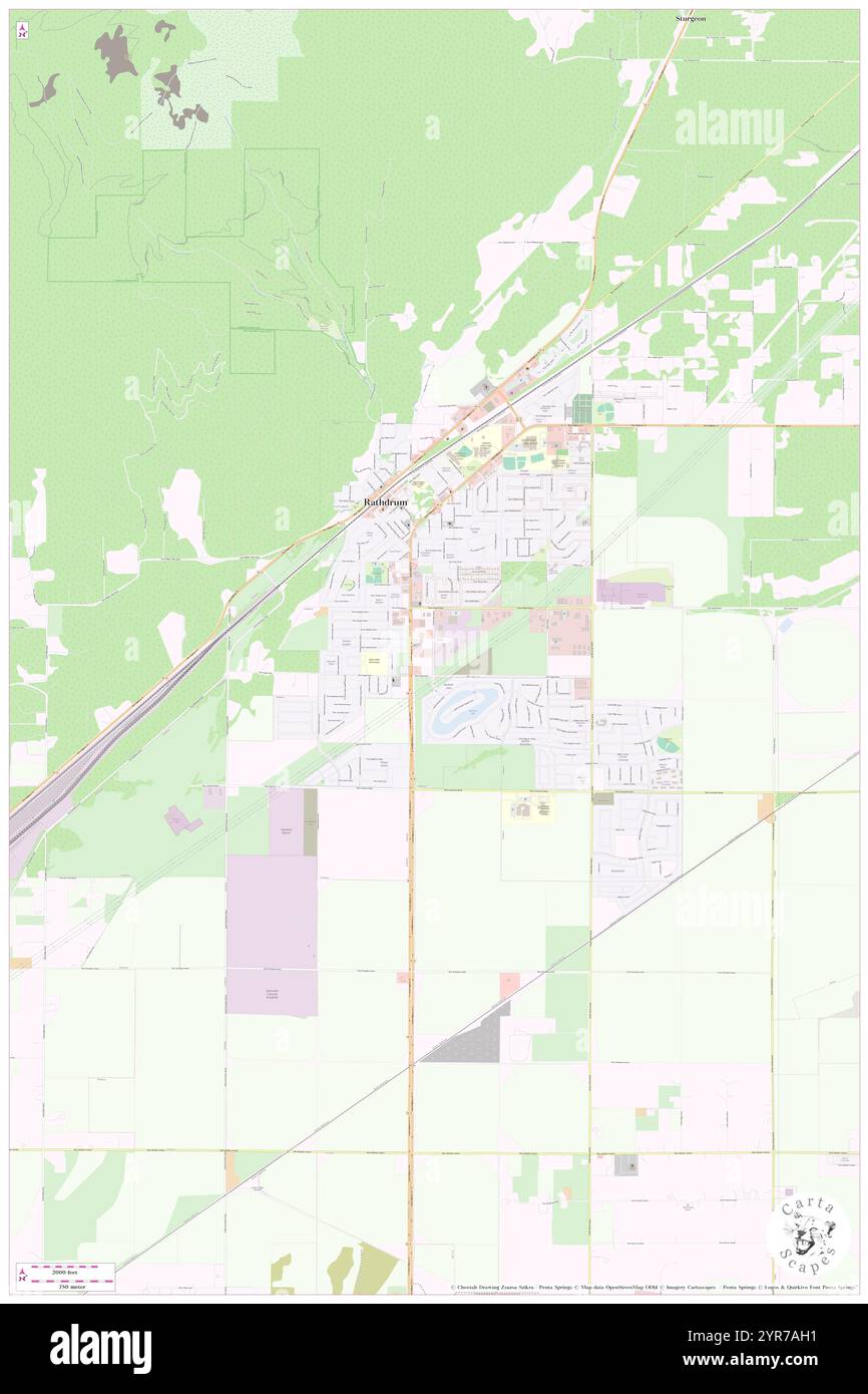 Map of rathdrum idaho Cut Out Stock Images & Pictures - Alamy