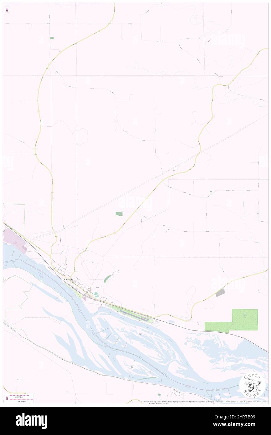 Map of cassville Cut Out Stock Images & Pictures - Alamy