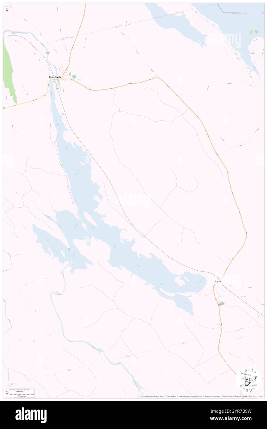 Danforth maine map Cut Out Stock Images & Pictures - Alamy