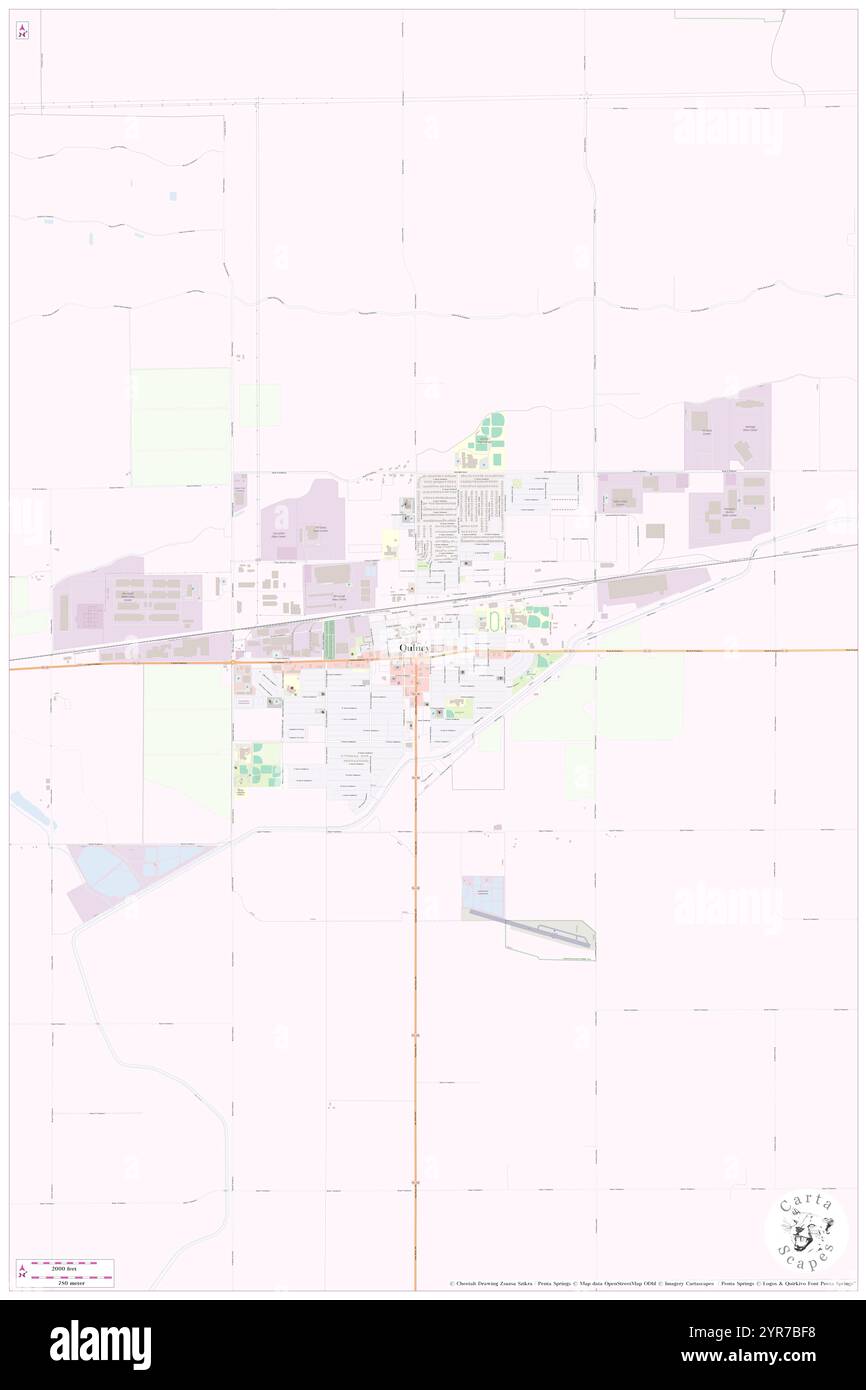 Map of quincy washington Cut Out Stock Images & Pictures - Alamy