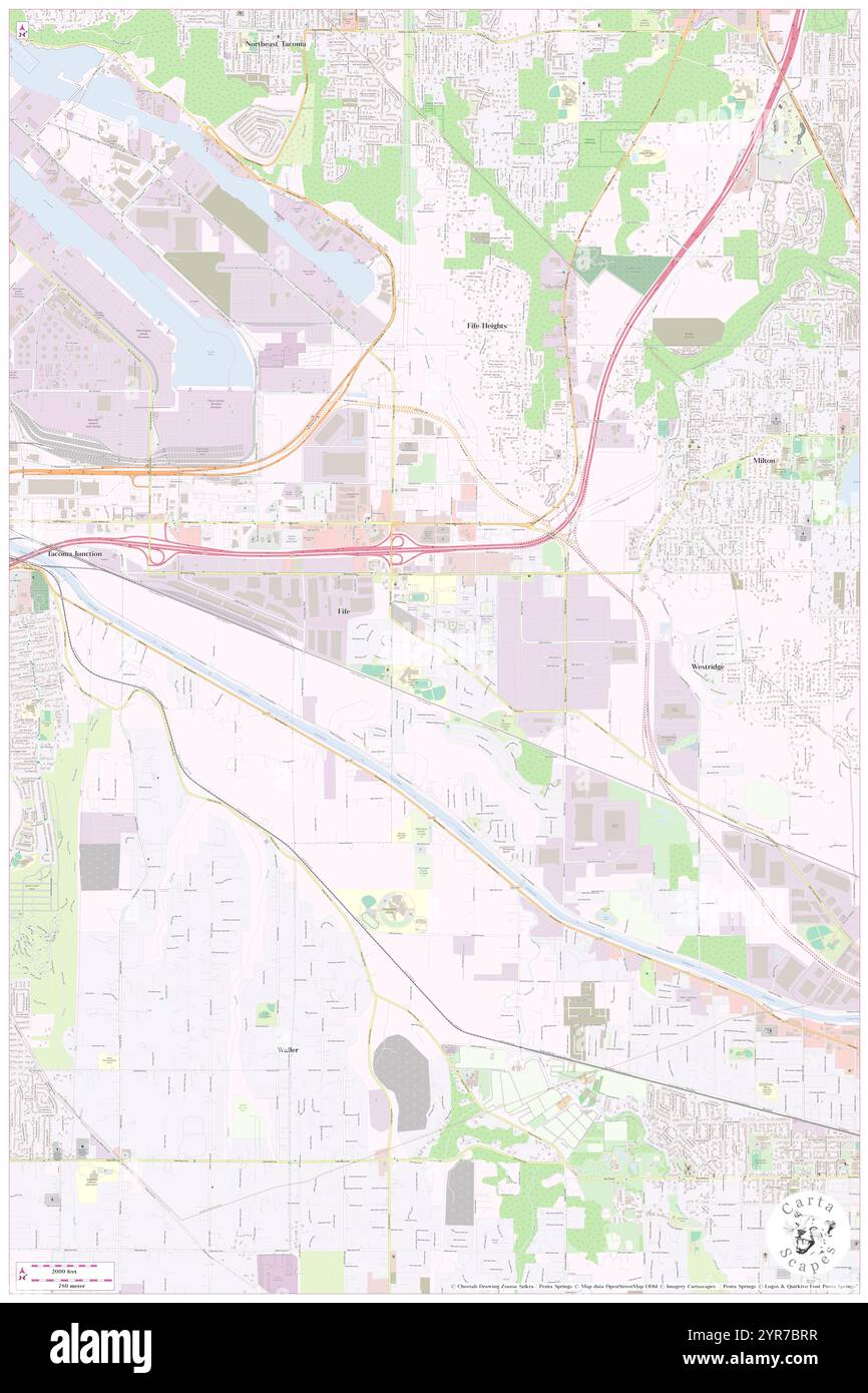 County fife map hi-res stock photography and images - Alamy