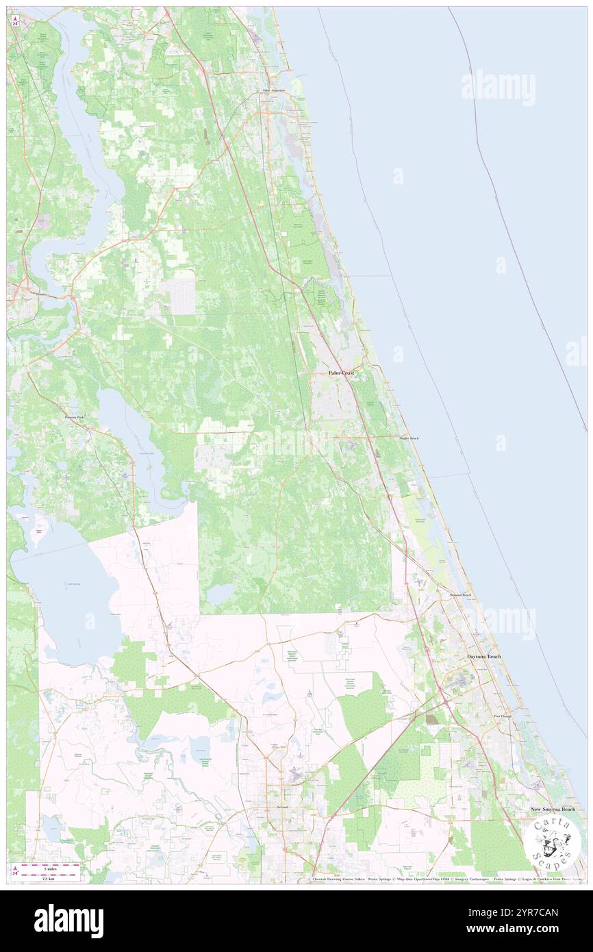 Flagler county map hi-res stock photography and images - Alamy