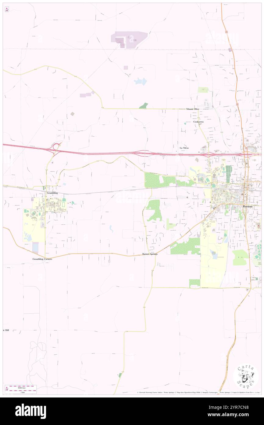 Ward One, Lincoln Parish, US, United States, Louisiana, N 32 31' 32 ...