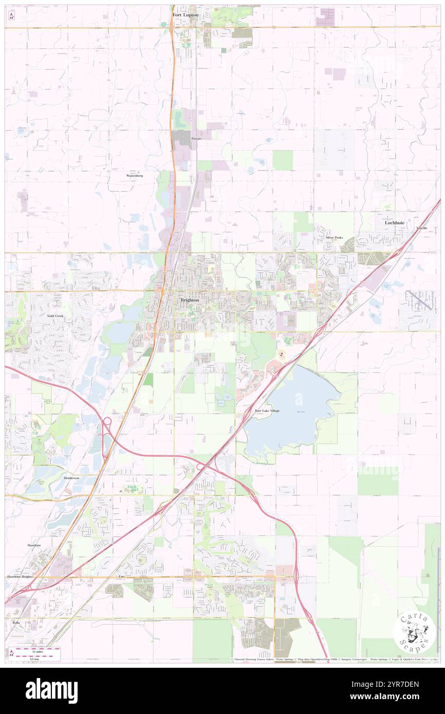 Brighton colorado map Cut Out Stock Images & Pictures - Alamy