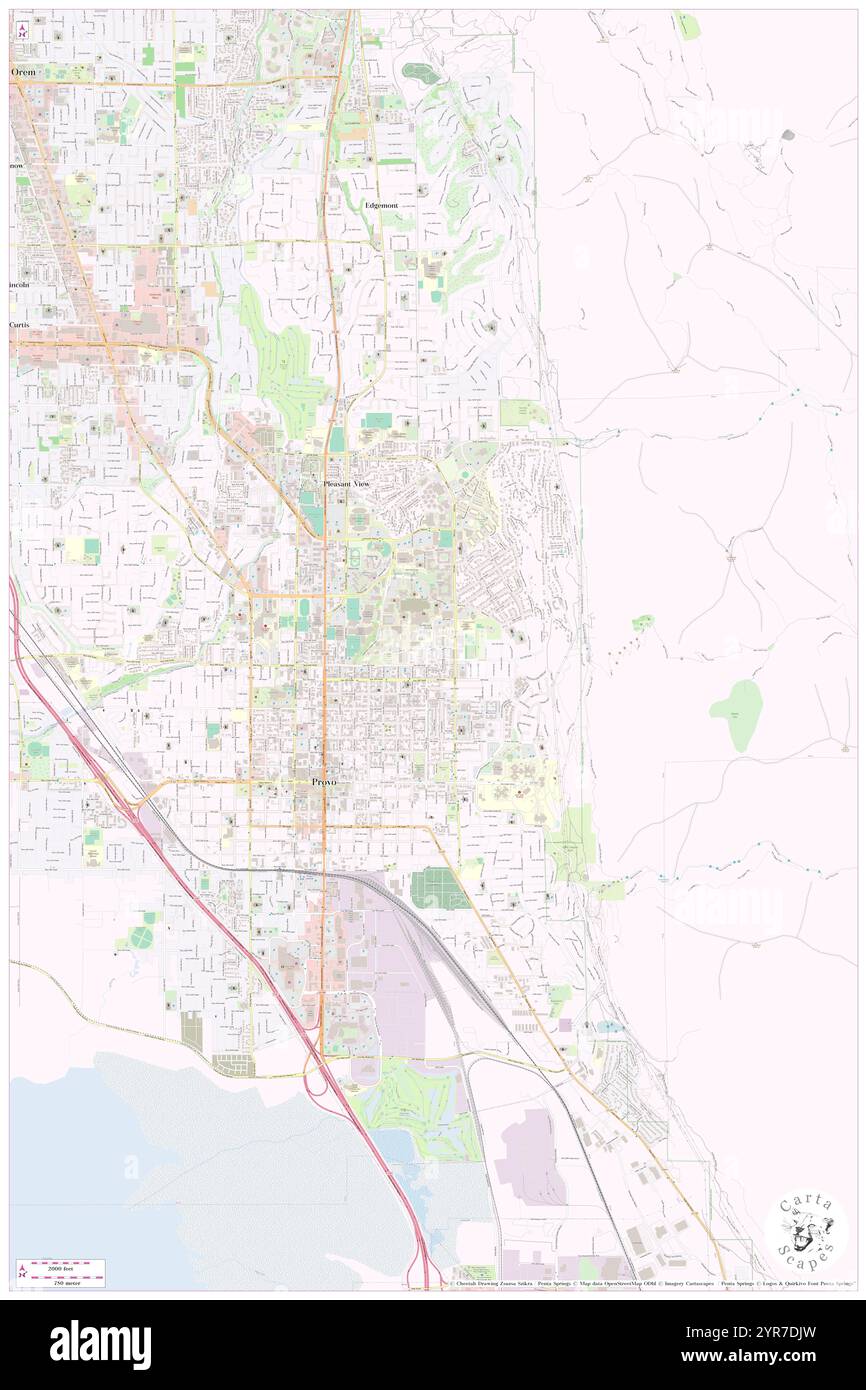 Map of provo Cut Out Stock Images & Pictures - Alamy