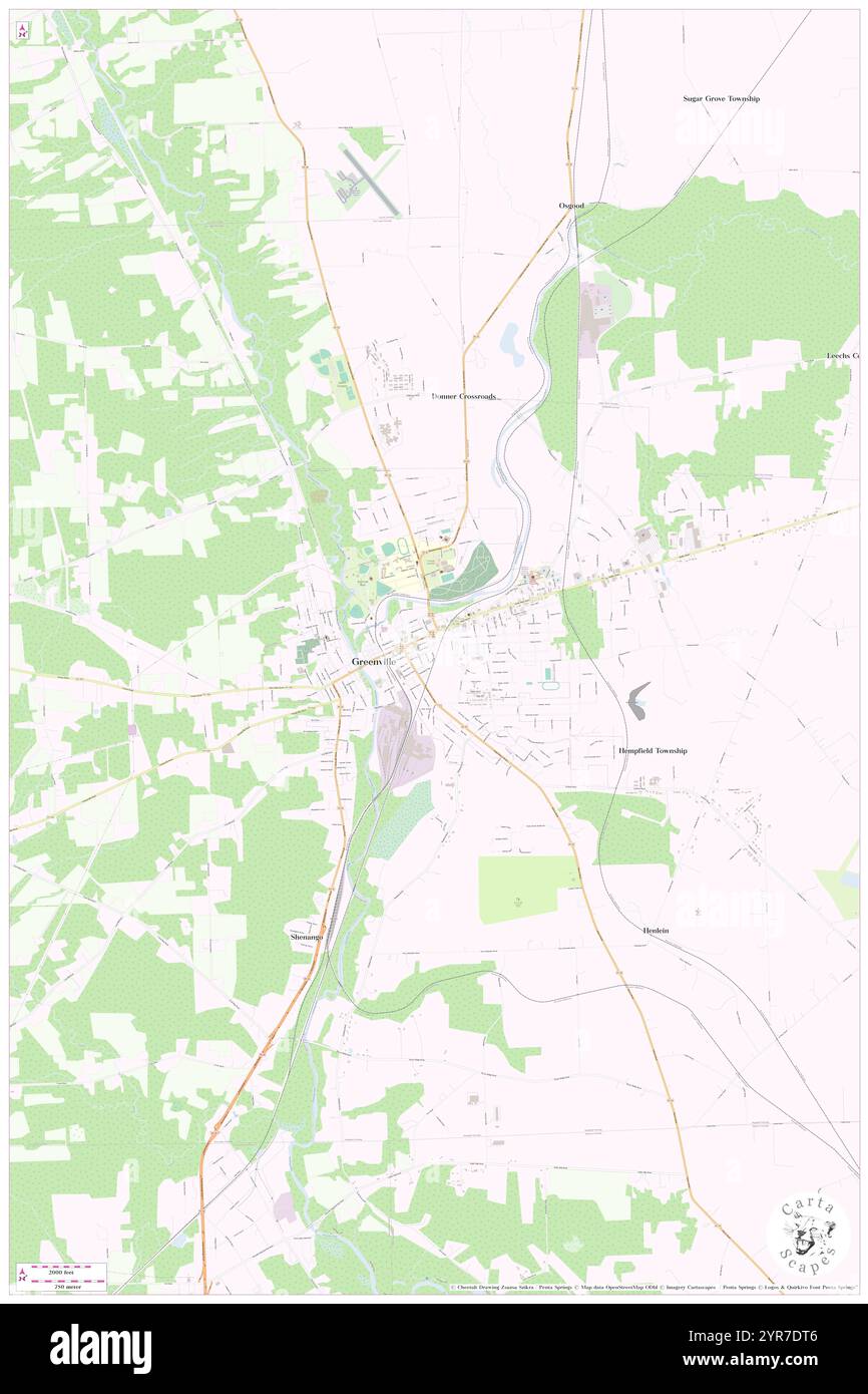 Greenville pennsylvania map Cut Out Stock Images & Pictures - Alamy