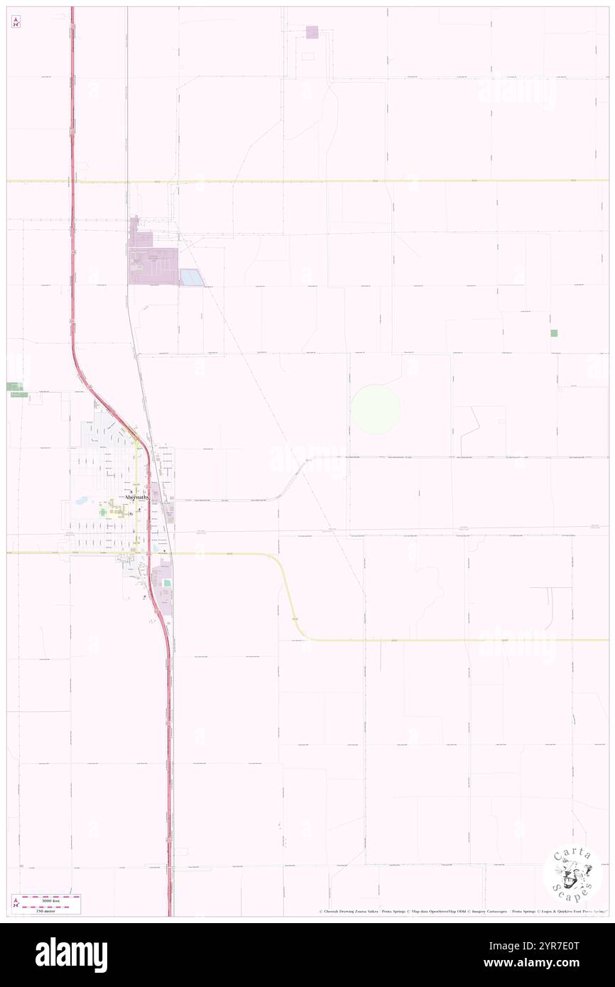 Map of abernathy texas Cut Out Stock Images & Pictures - Alamy