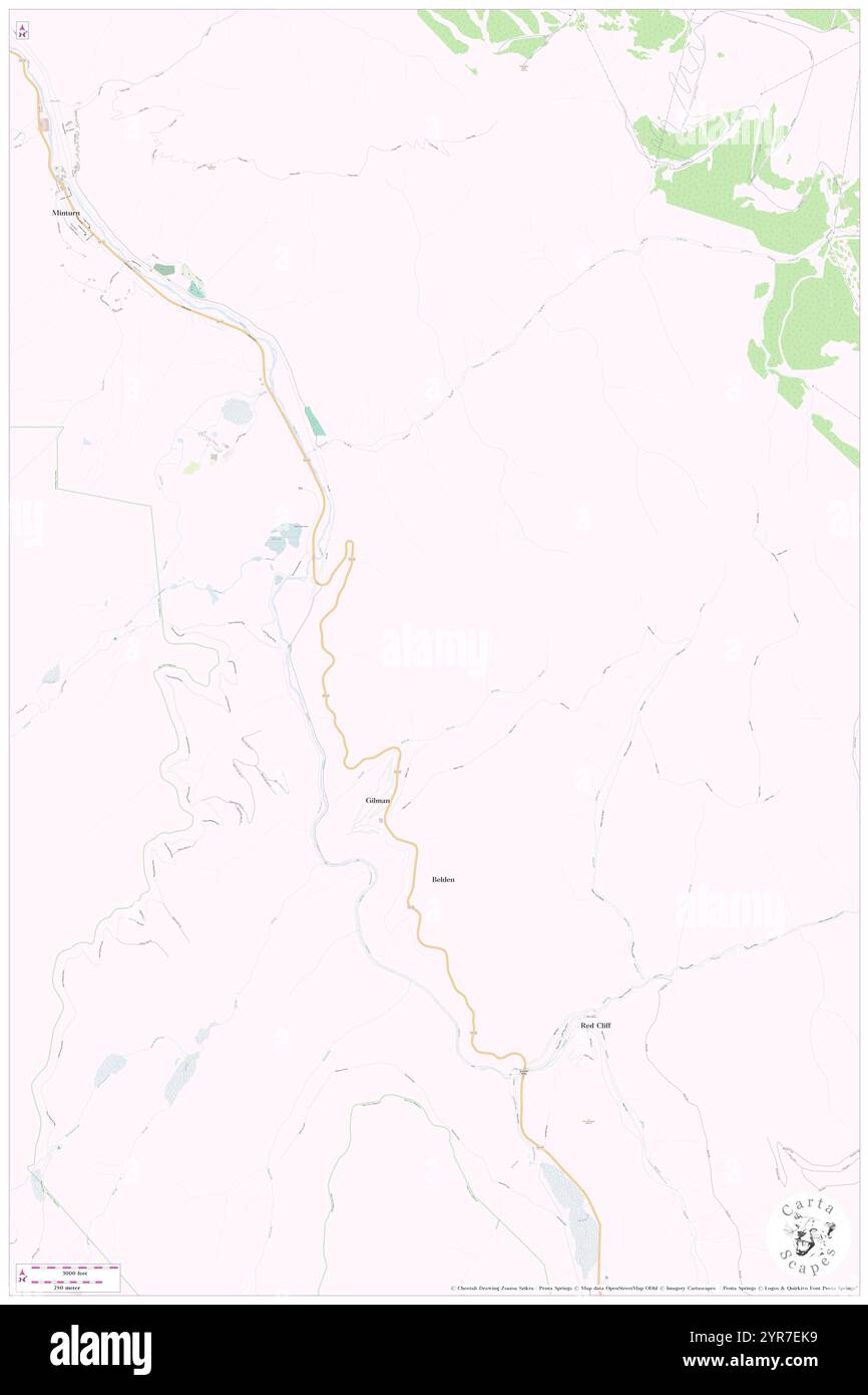 Map of minturn Cut Out Stock Images & Pictures - Alamy