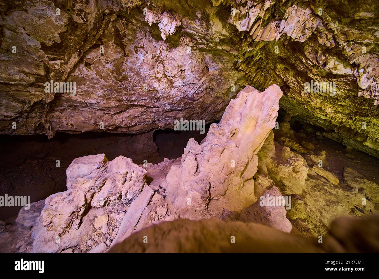 Intricate Limestone Cave Formations in Cowboy Canyon Eye-Level View ...