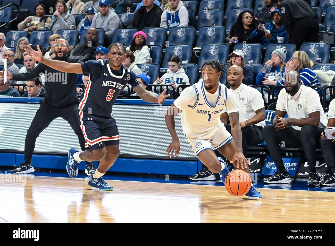 DECEMBER 02, 2024: Saint Louis Billikens guard Isaiah Swope (1 ...