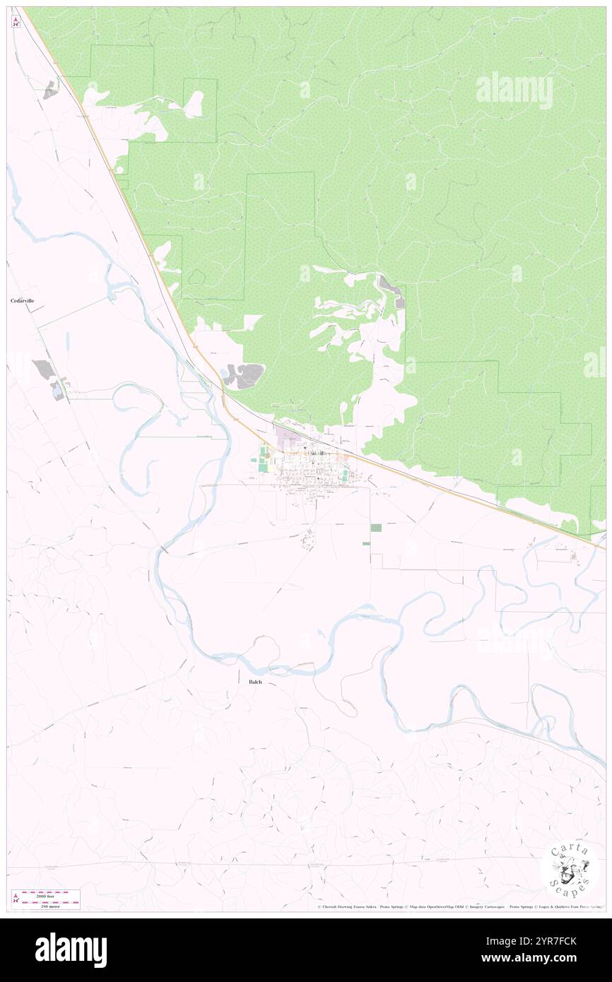 Map of oakville washington Cut Out Stock Images & Pictures - Alamy