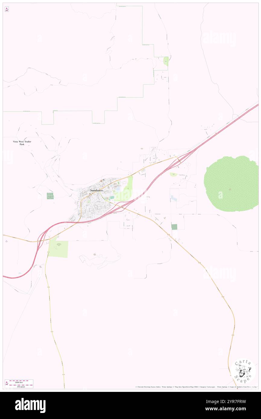 Map of sundance Cut Out Stock Images & Pictures - Alamy