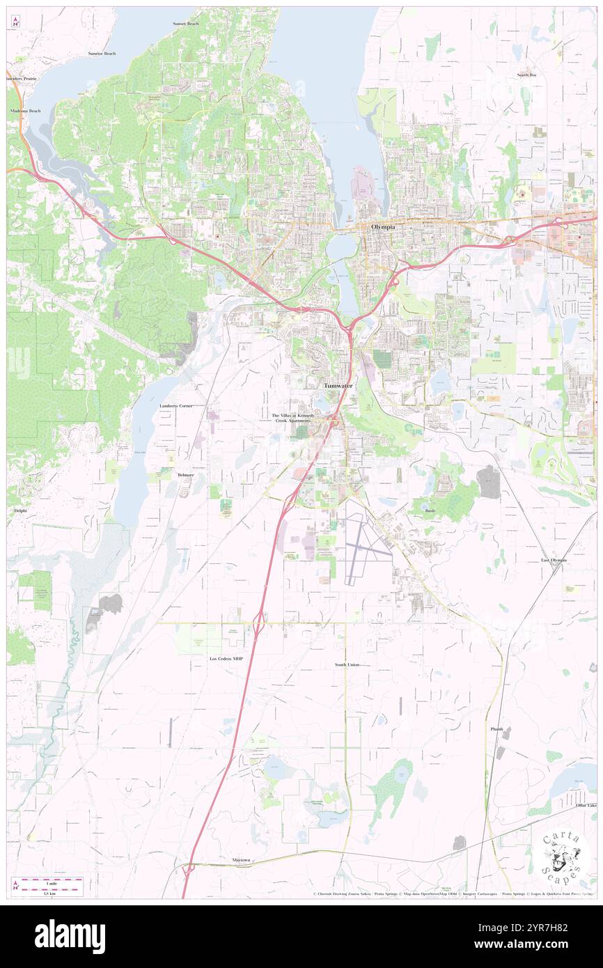Map of tumwater hi-res stock photography and images - Alamy