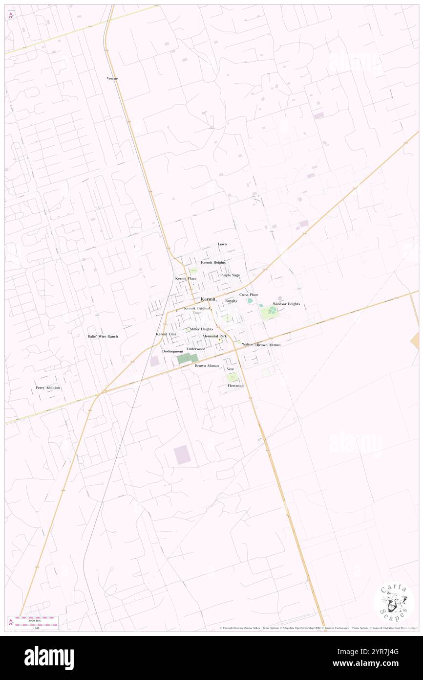 Winkler county map Cut Out Stock Images & Pictures - Alamy