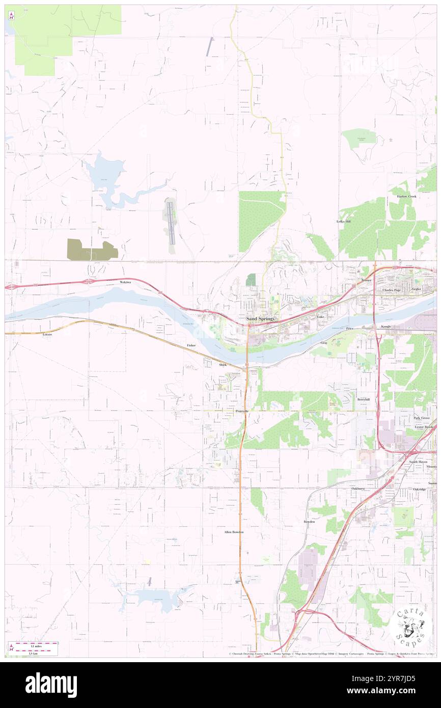 Sand springs map Cut Out Stock Images & Pictures - Alamy