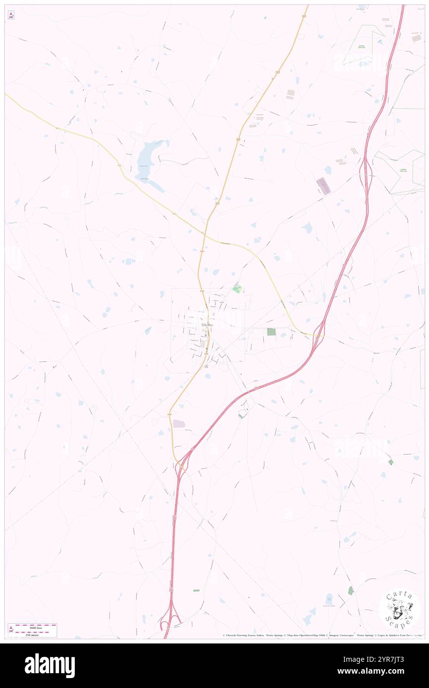 Map of ellerbe north carolina Cut Out Stock Images & Pictures - Alamy