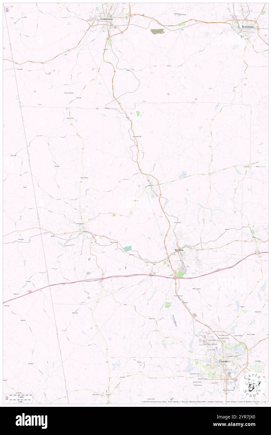 Haralson county map hi-res stock photography and images - Alamy