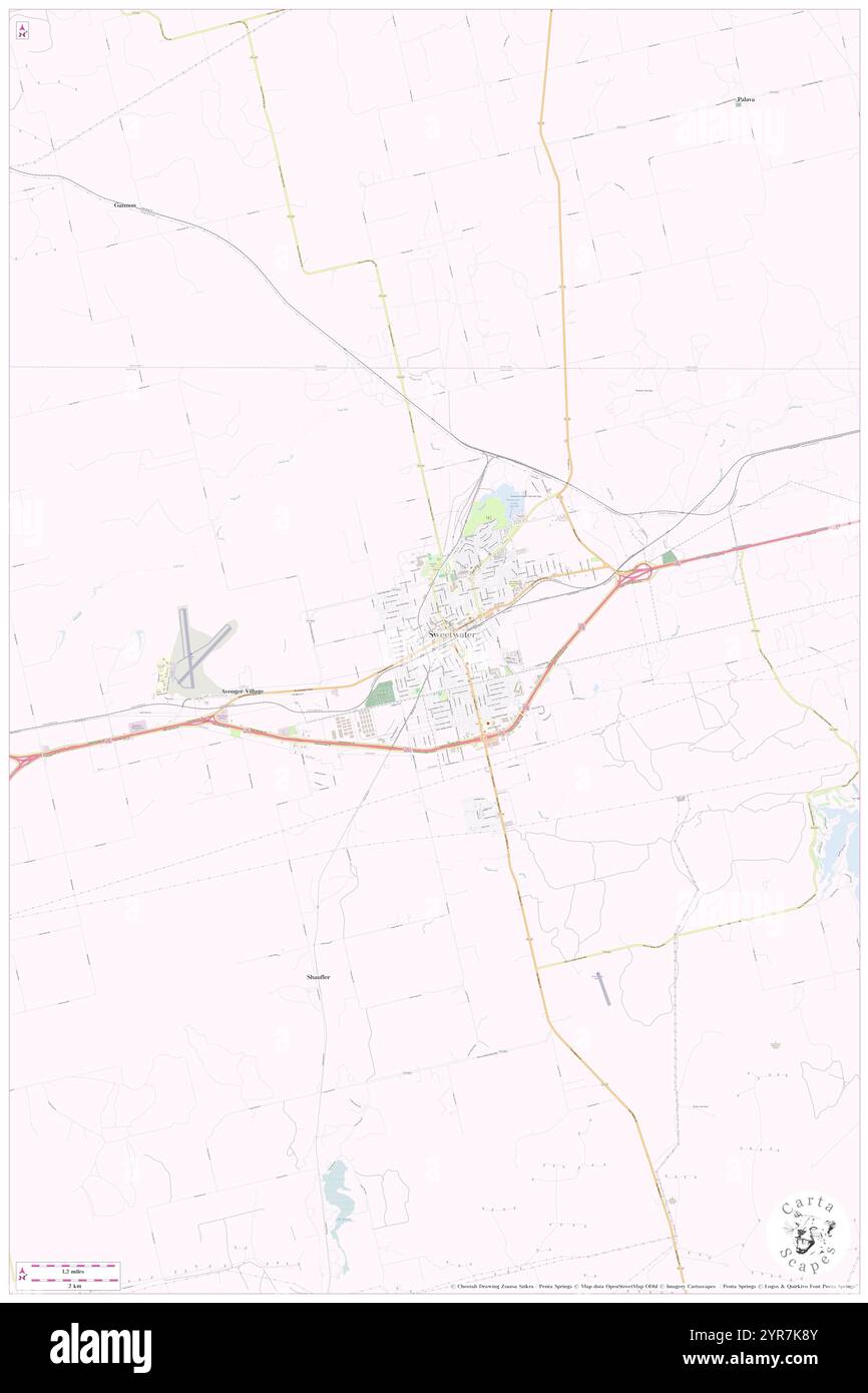 Nolan county map hi-res stock photography and images - Alamy