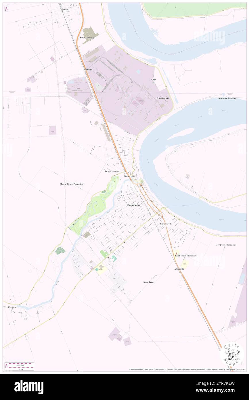 Map of iberville Cut Out Stock Images & Pictures - Alamy