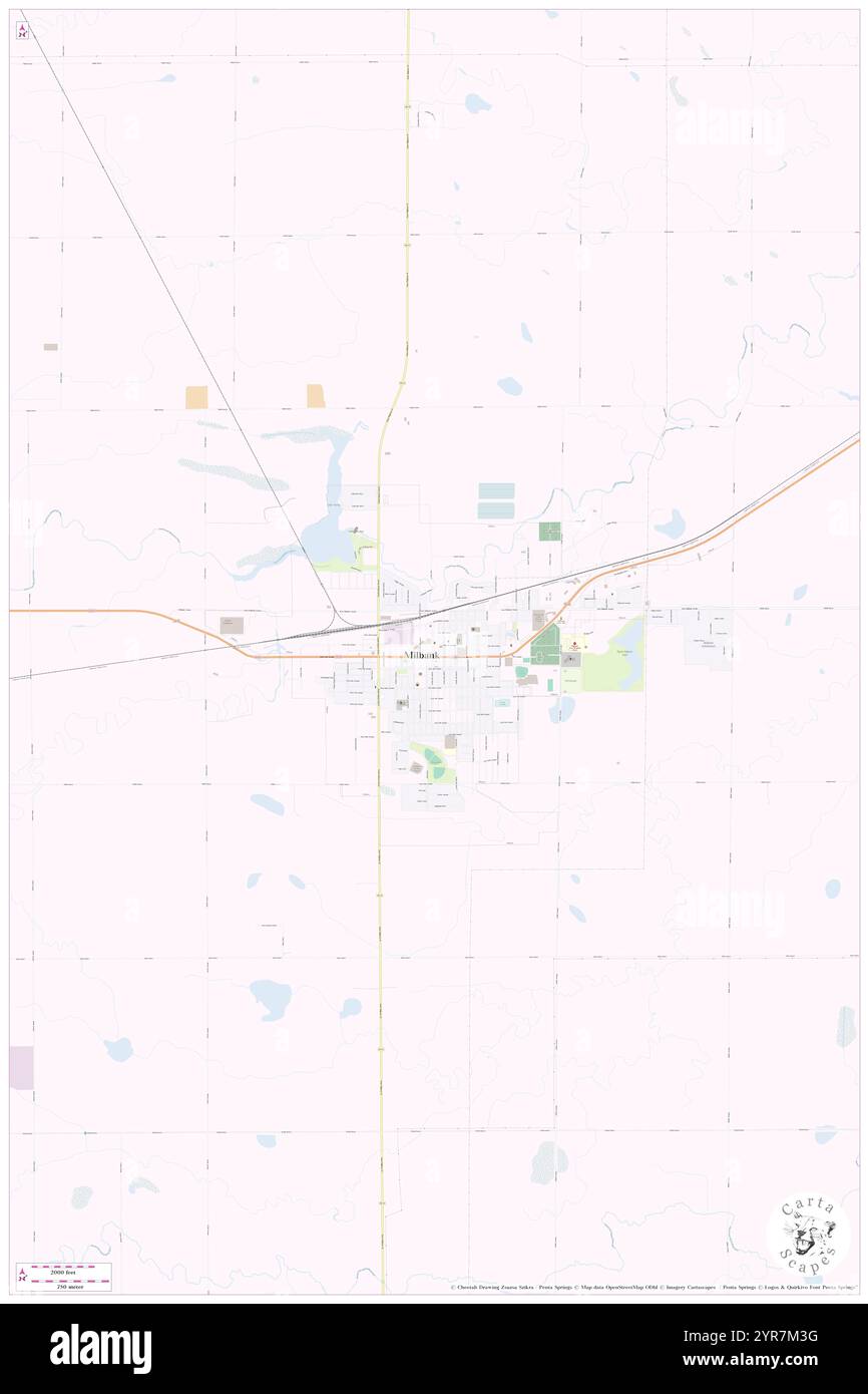 Map of milbank Cut Out Stock Images & Pictures - Alamy
