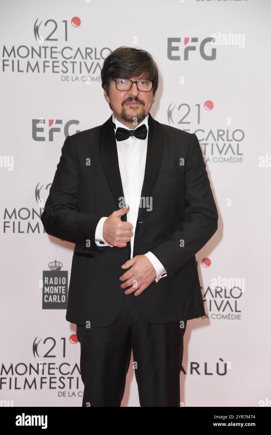 Ricky Memphis attends the red carpet Ceremony of the 21st Monte-Carlo ...