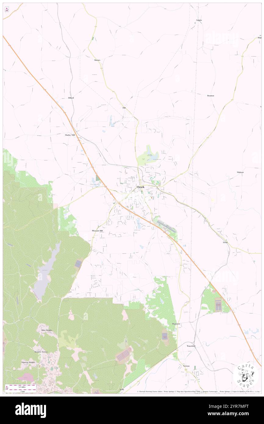 Ozark alabama map Cut Out Stock Images & Pictures - Alamy