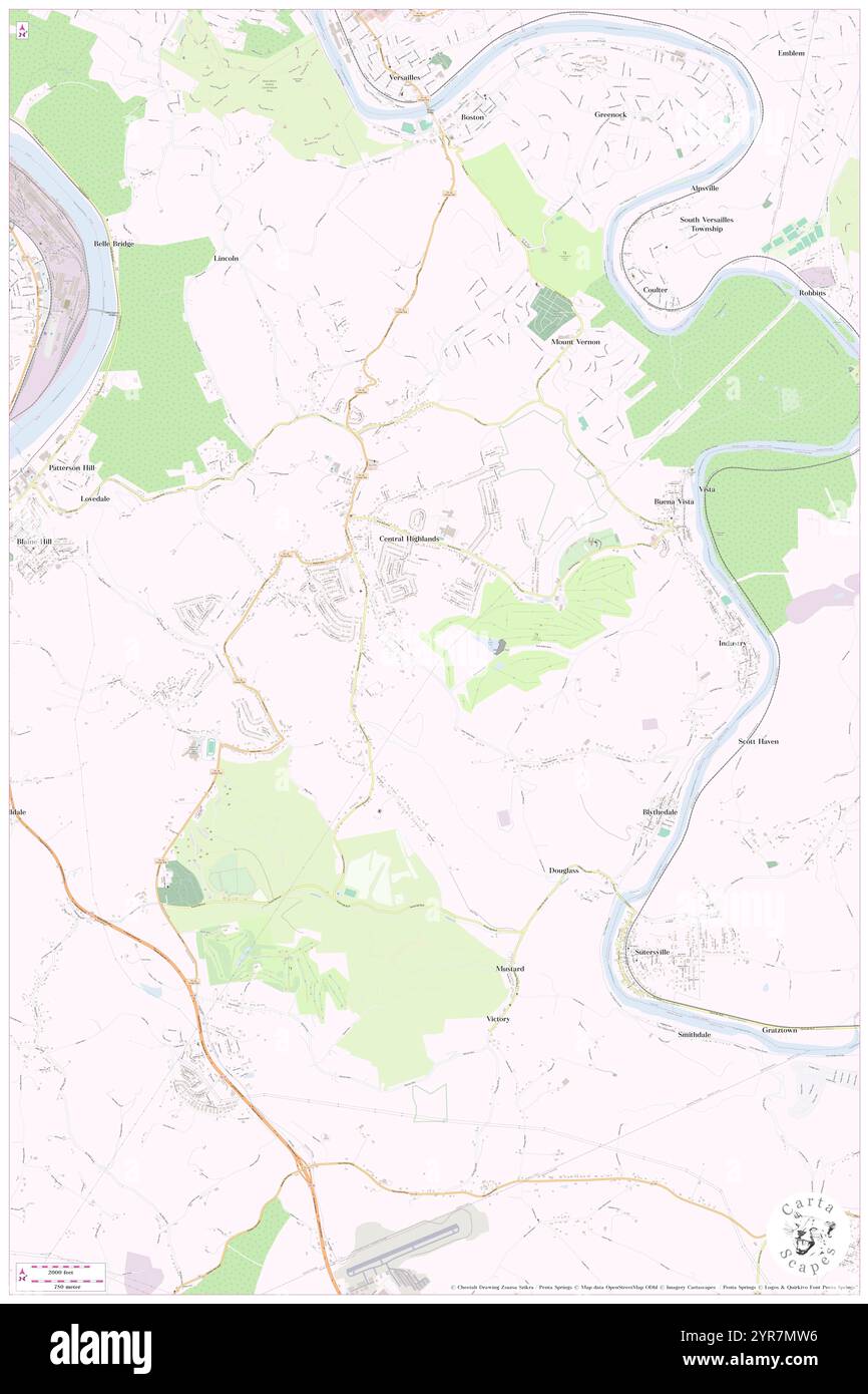 Elizabeth pennsylvania map Cut Out Stock Images & Pictures - Alamy