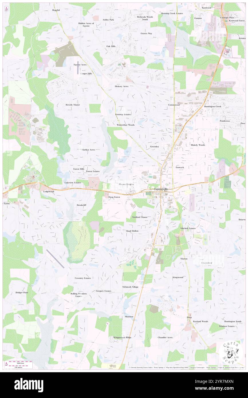 Fayetteville georgia map Cut Out Stock Images & Pictures - Alamy
