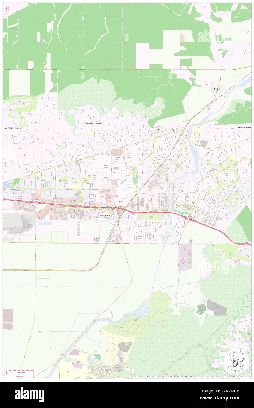Map of camarillo hi-res stock photography and images - Alamy