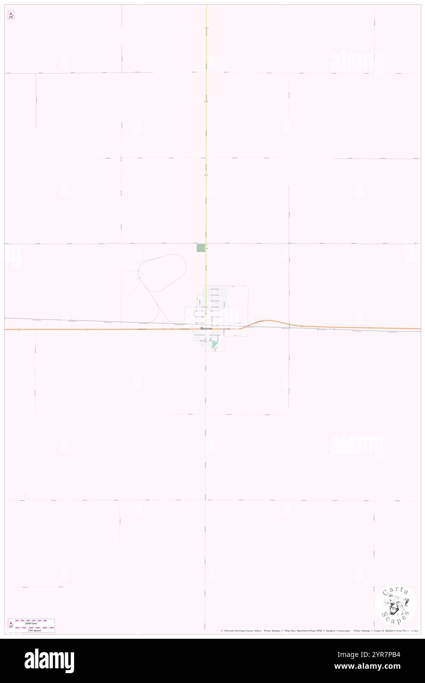 City of Roscoe, Edmunds County, US, United States, South Dakota, N 45 ...