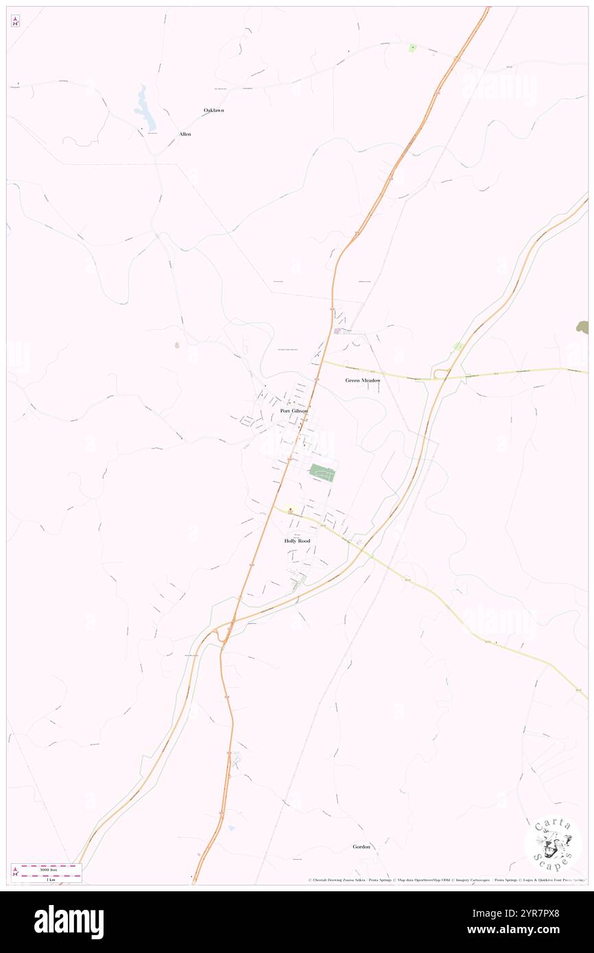 Port gibson map Cut Out Stock Images & Pictures - Alamy