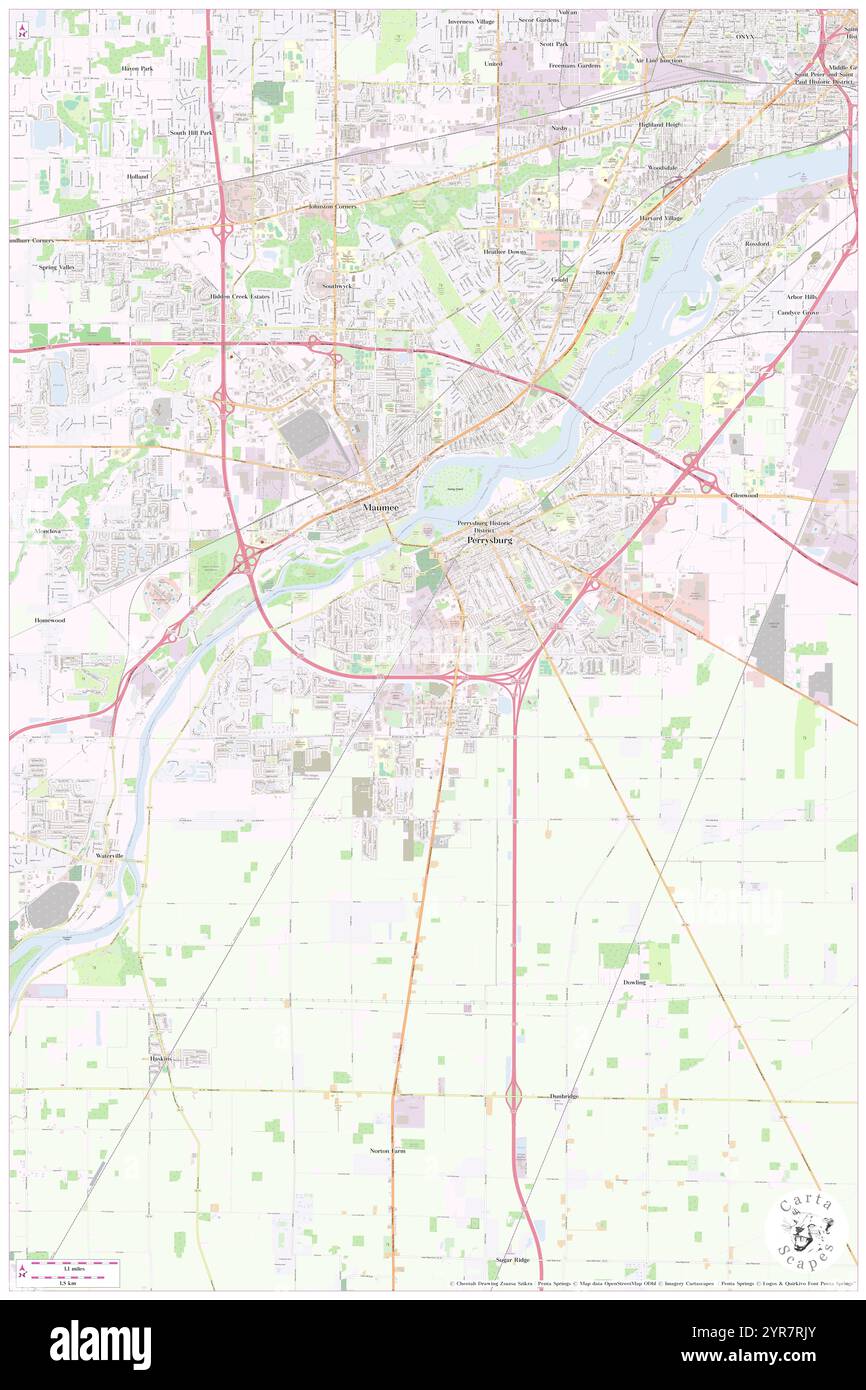 Perrysburg map Cut Out Stock Images & Pictures - Alamy