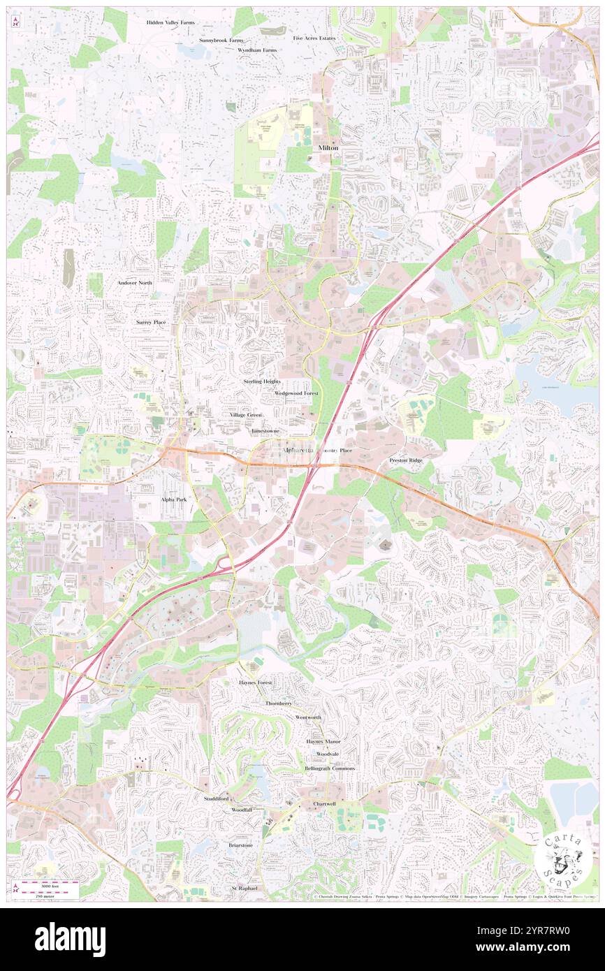 Alpharetta map Cut Out Stock Images & Pictures - Alamy