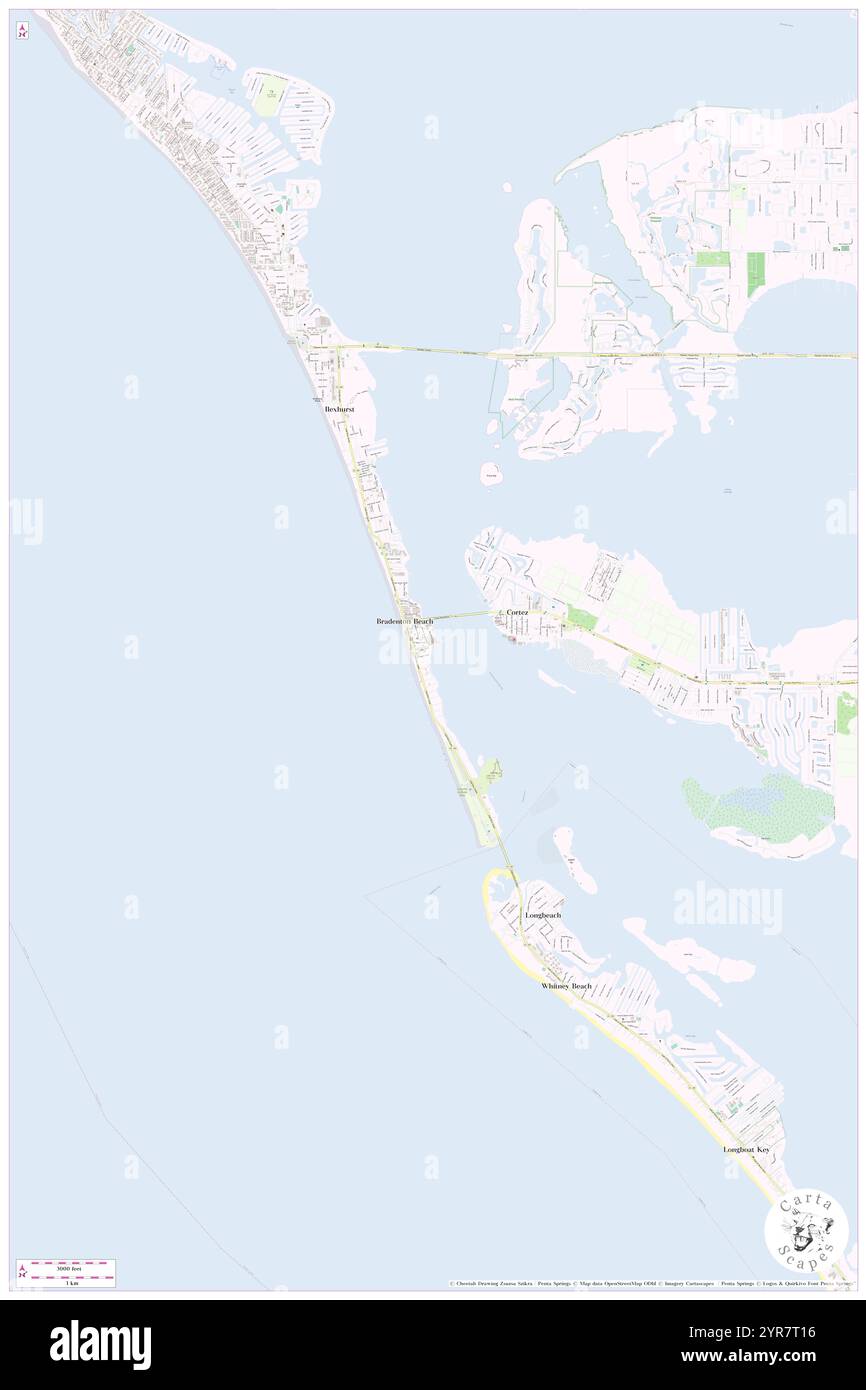 Map of bradenton Cut Out Stock Images & Pictures - Alamy