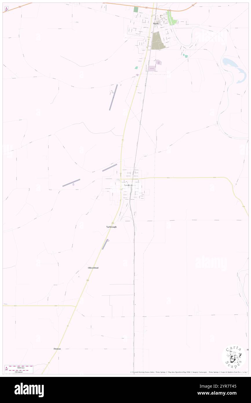 Map of lambert mississippi Cut Out Stock Images & Pictures - Alamy