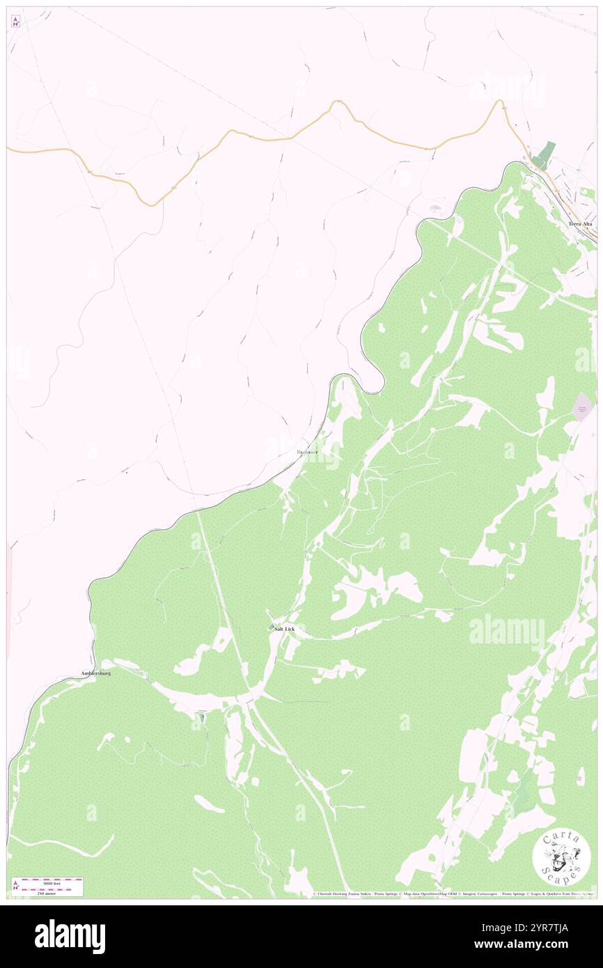 Preston county west virginia map hi-res stock photography and images ...