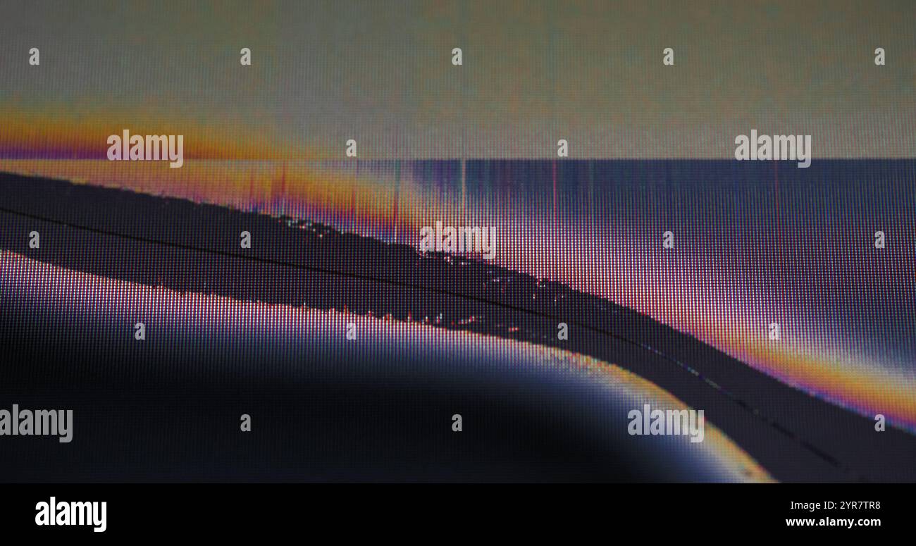 Distorted analog tv grunge hi-res stock photography and images - Alamy