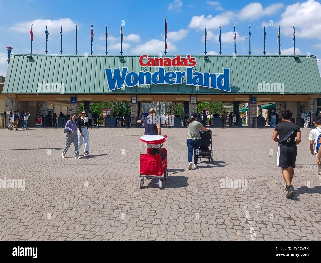Toronto, ON, Canada – July 2, 2024: Entrance view of Wonderland ...