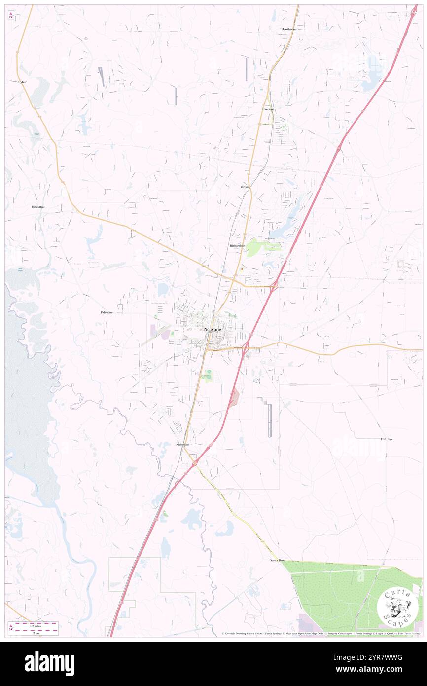 Vintage map of mississippi river Cut Out Stock Images & Pictures - Alamy