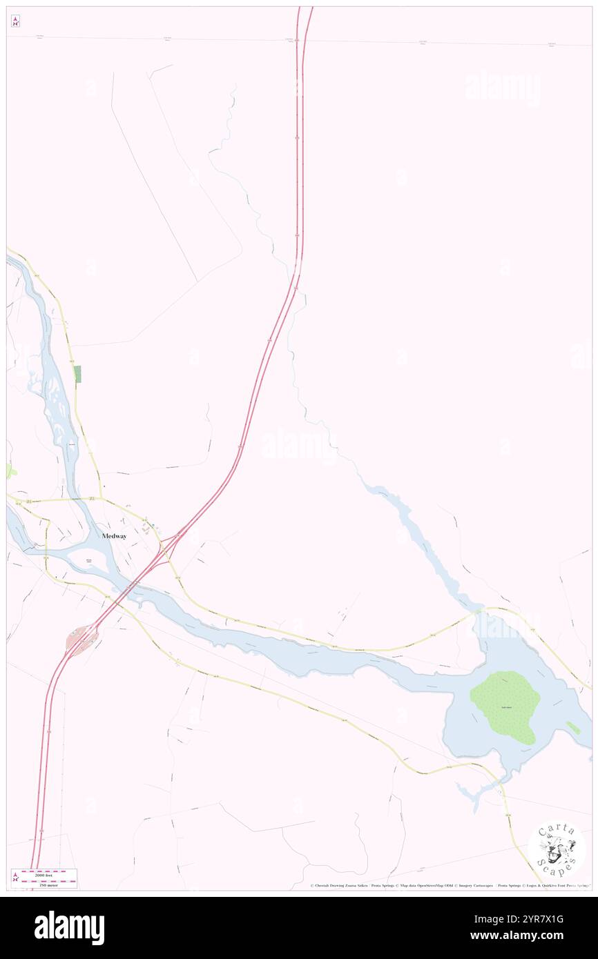 Town of Medway, Penobscot County, US, United States, Maine, N 45 37' 10 ...