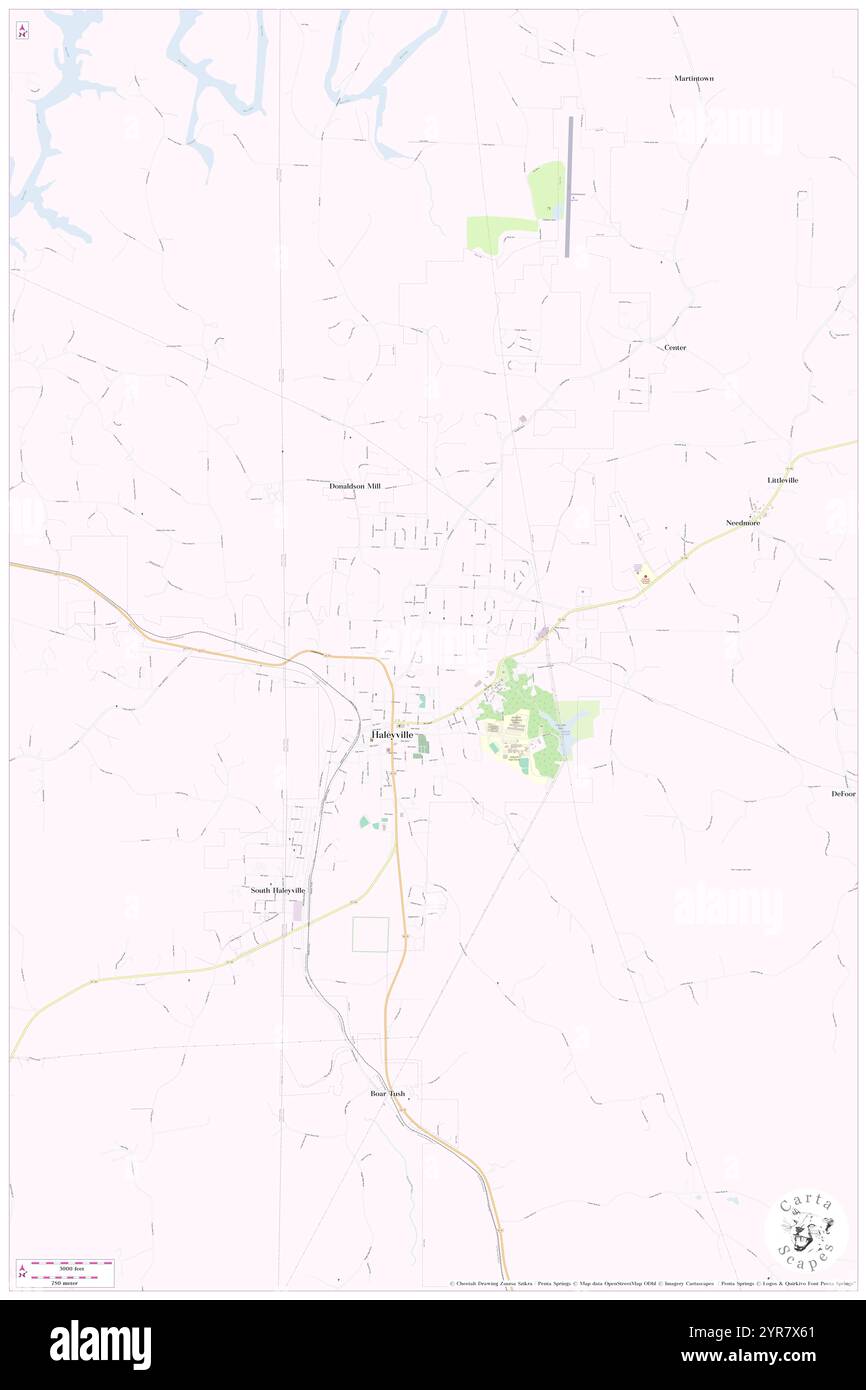 Haleyville alabama map Cut Out Stock Images & Pictures - Alamy