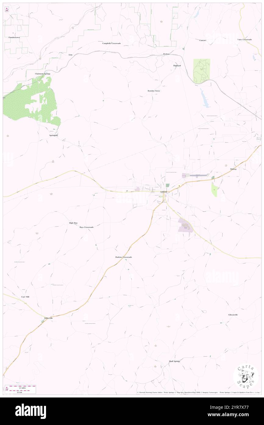 Clay alabama map Cut Out Stock Images & Pictures - Alamy