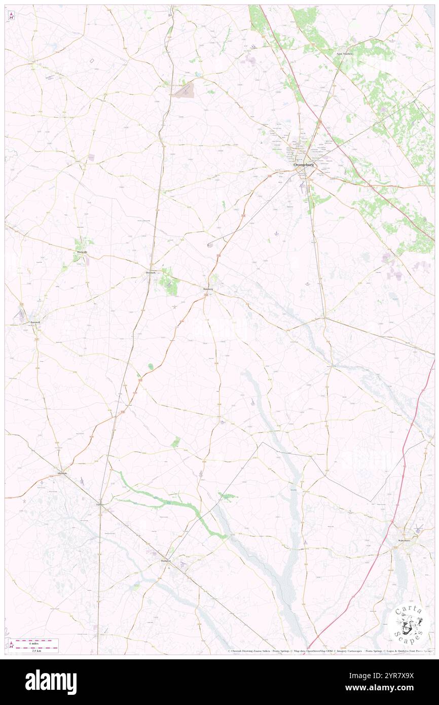 Bamberg county map Cut Out Stock Images & Pictures - Alamy