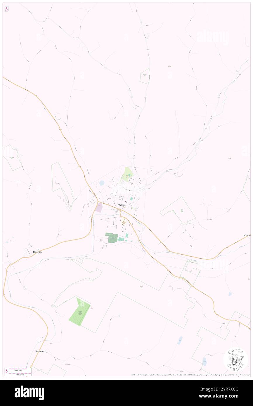 Walton new york map Cut Out Stock Images & Pictures - Alamy