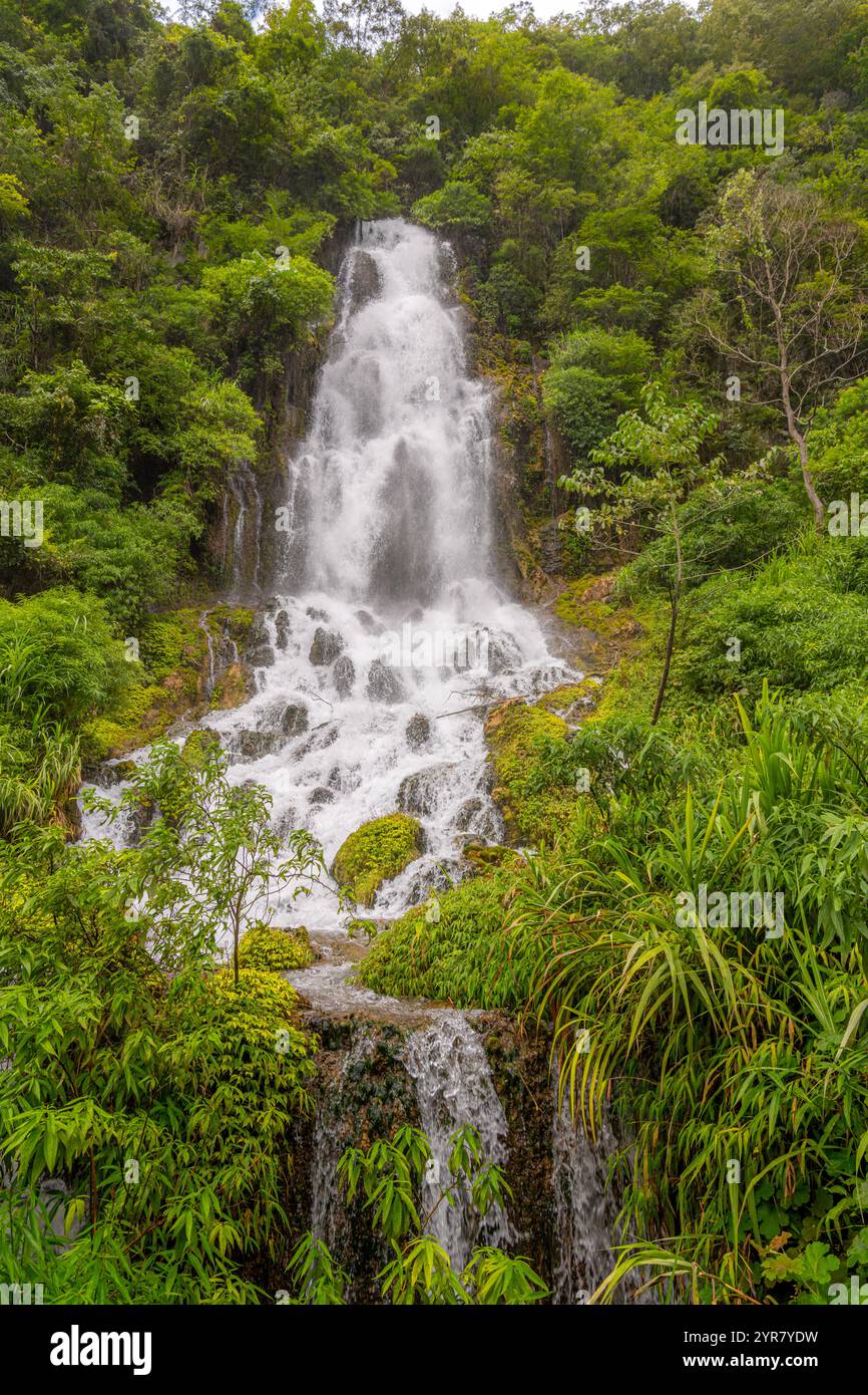 Cuigu waterfall in Xiaoqikong scenic spot, Libo County, Guizhou ...