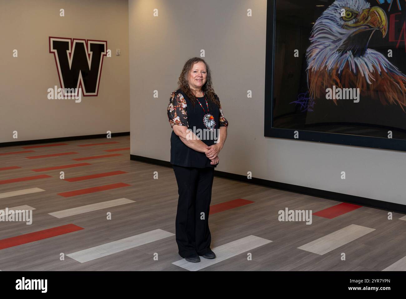Indian Education Director Hollie Youngbear poses for a portrait at ...